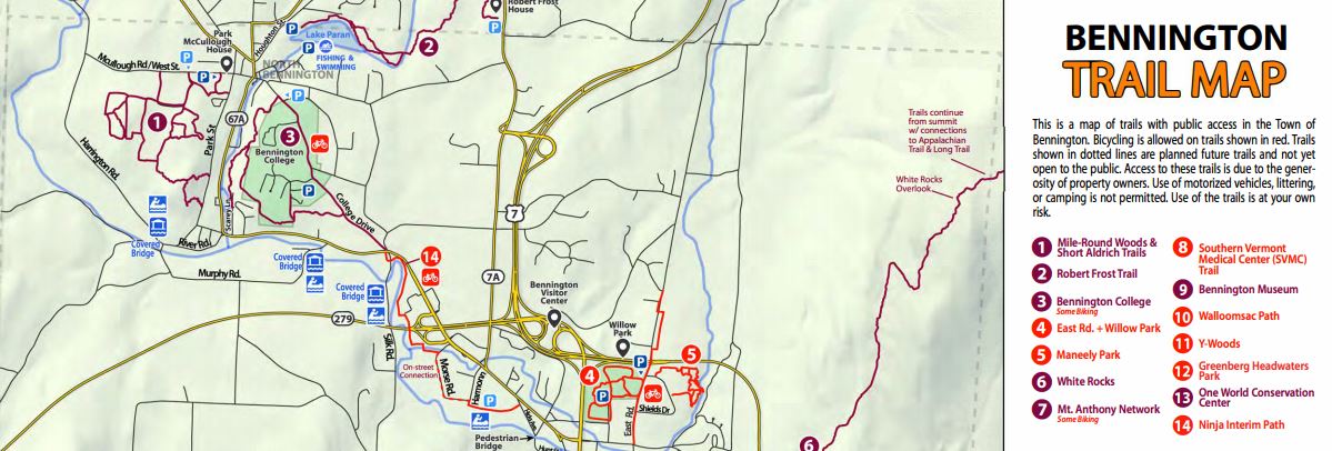 Southwestern VT Outdoor Recreation Resources – Bennington Area Trail System
